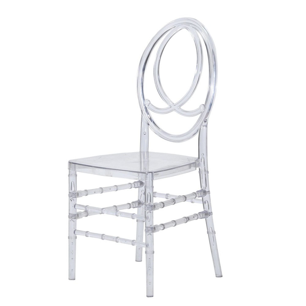Clear Cross Back Chair - B & B Party Rentals