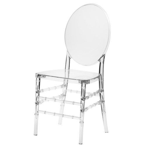 Clear Cross Back Chair - B & B Party Rentals