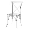 Clear Cross Back Chair - B & B Party Rentals